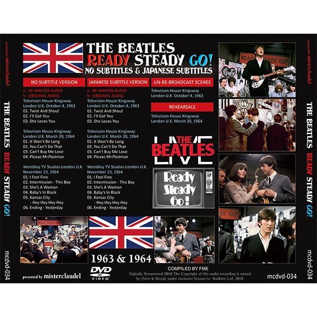 THE BEATLES / READY STEADY GO! 【DVD】 - BOARDWALK