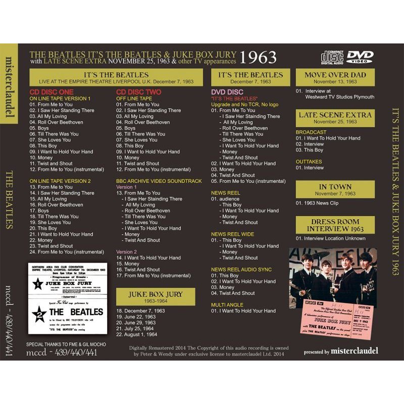 THE BEATLES / LIVE IN STOCKHOLM SWEDEN 1964 【CD】 - BOARDWALK