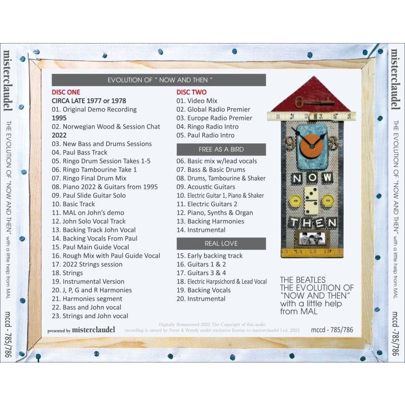 THE BEATLES EVOLUTION OF NOW AND THEN 2CD - BOARDWALK